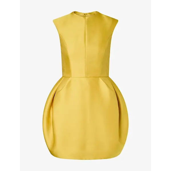 MALINA Debra Balloon-skirt Woven Mini Dress