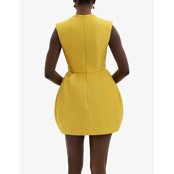 MALINA Debra Balloon-skirt Woven Mini Dress