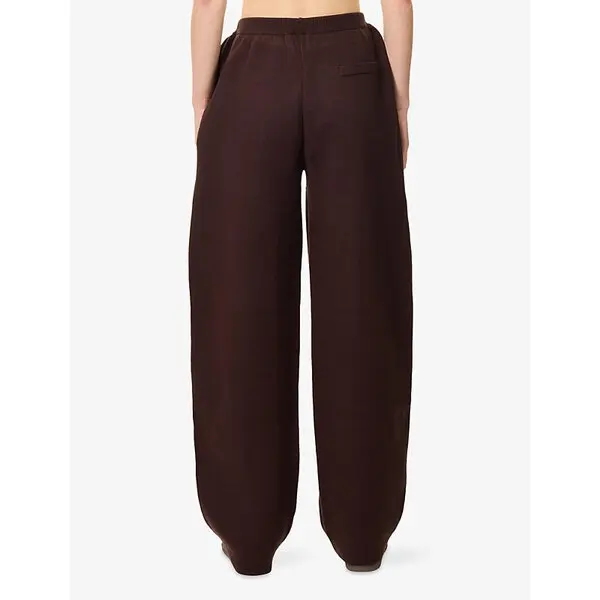 THE COUTURE CLUB Compact Barrel-leg Knitted Jogging Bottoms