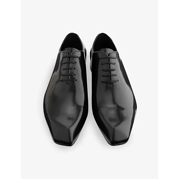 JIMMY CHOO Prism Lace-up Leather Shoes