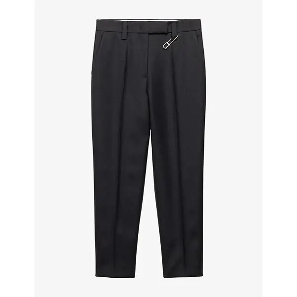 Prada Straight-leg Pin Wool Trousers