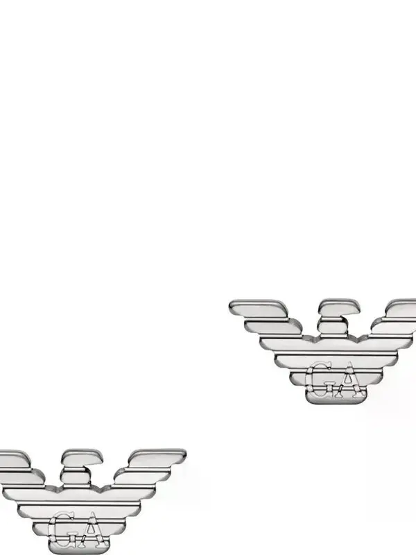Emporio Armani Eagle-motif Stud Earrings - Silver