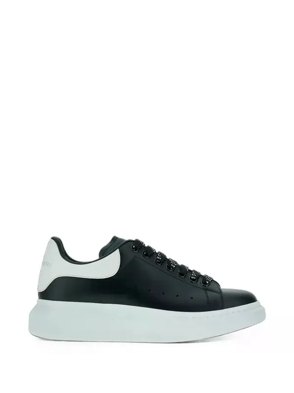 Alexander McQueen Oversized Leather Sneakers - Black
