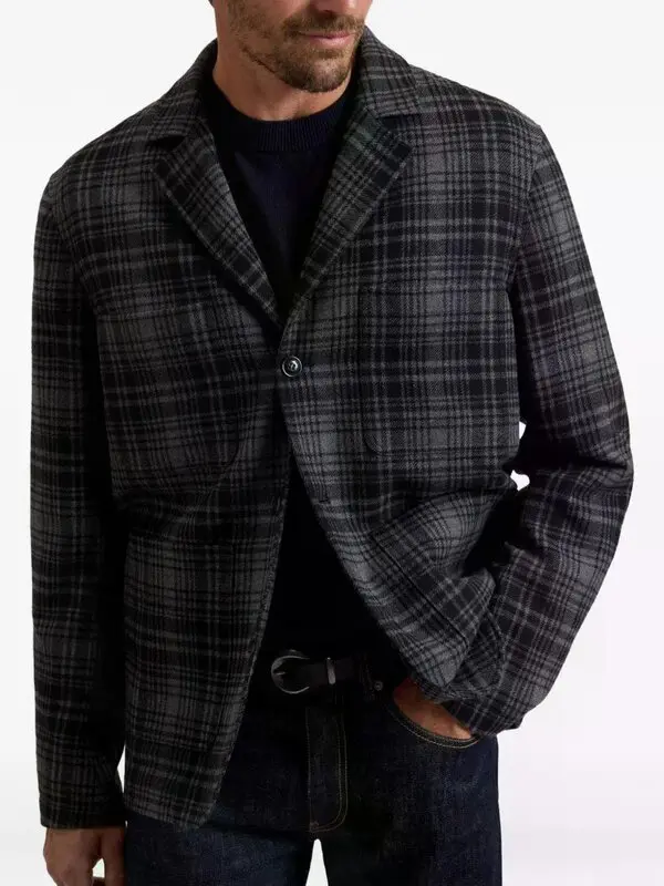 Woolrich Check Flannel Blazer
