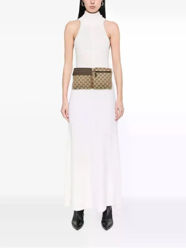 Gucci 2000-2015 Gg Canvas Double Pocket Belt Bag