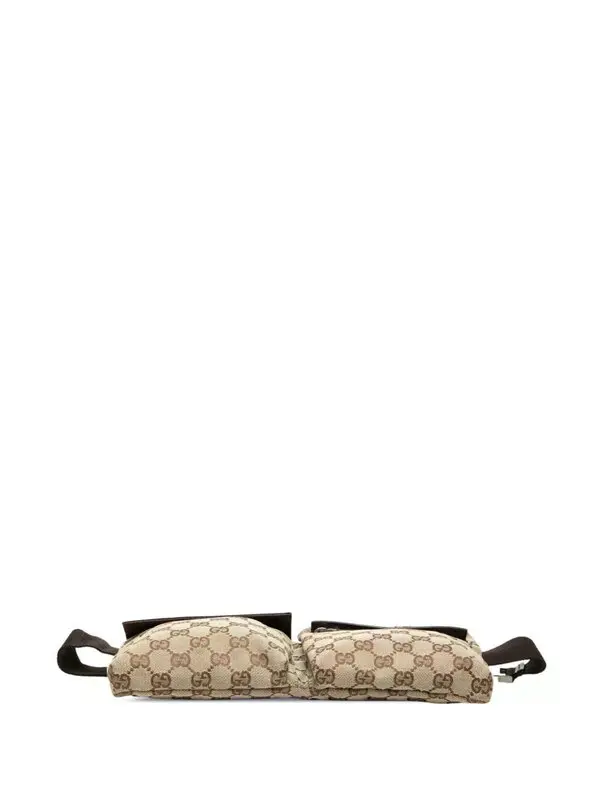 Gucci 2000-2015 Gg Canvas Double Pocket Belt Bag
