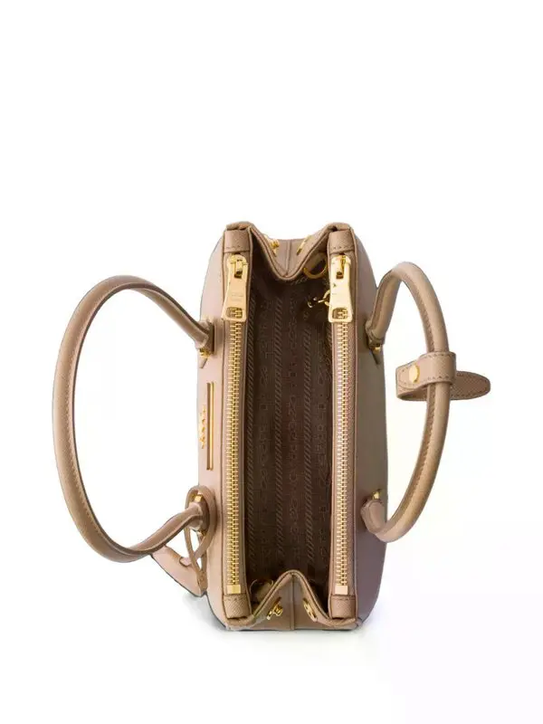 Prada Galleria Saffiano-leather Mini-bag - Neutrals