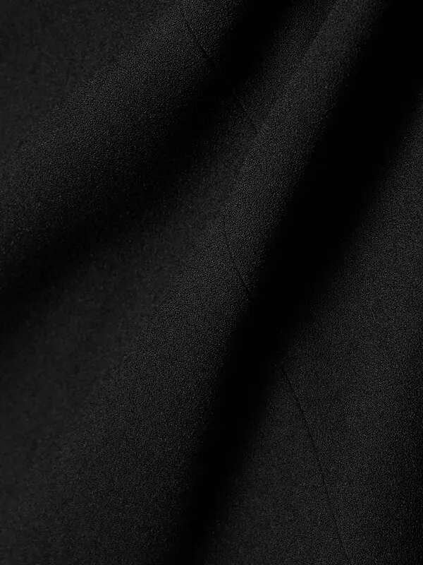 Balenciaga Draped Wrap-effect Crepe Midi Skirt