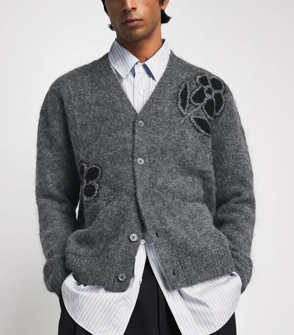 NN.07 Alpaca-blend Floral Kyle Cardigan