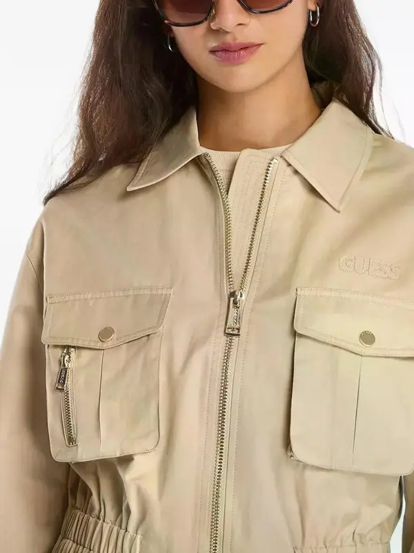Guess Zip-up Cargo Jacket