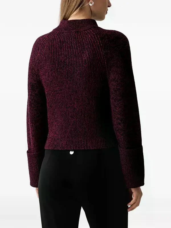 Dkny Ribbed-knit Raglan-sleeve Sweater