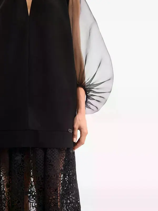 GEMY MAALOUF Lace-overlay Skirt