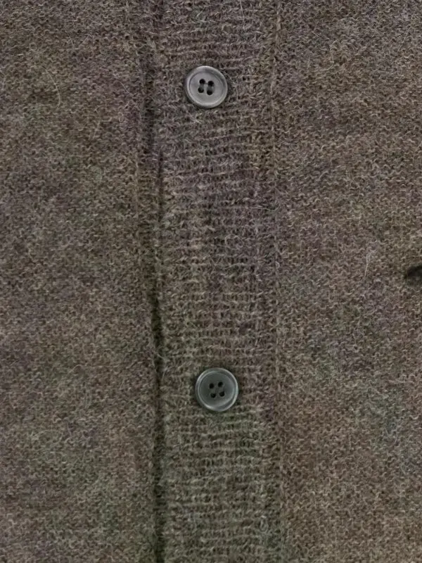 COOR Argyle-patterned Button-up Cardigan