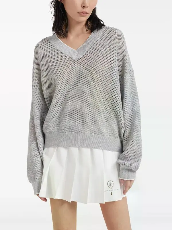 Brunello Cucinelli V-neck Knit Jumper