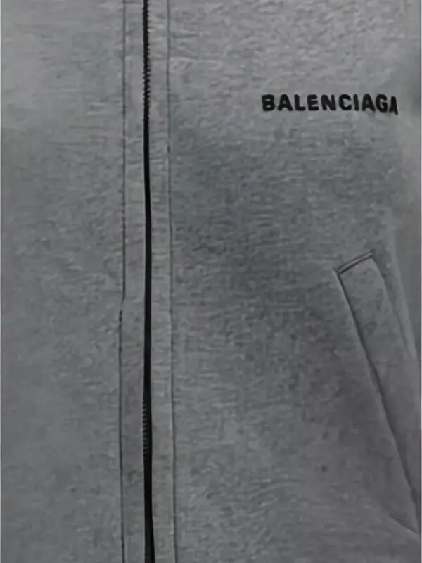 Balenciaga Logo-embroidered Zip-up Jacket