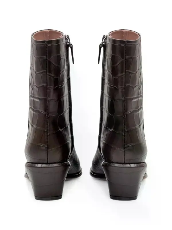 Paris Texas Bettina Croc-effect Ankle Boots
