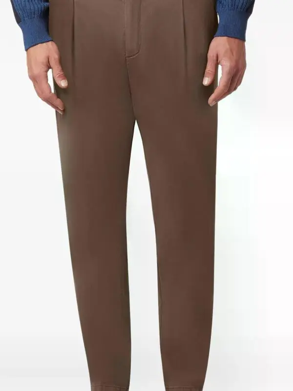 Paul & Shark X-soft Garment-dyed Pleated Trousers