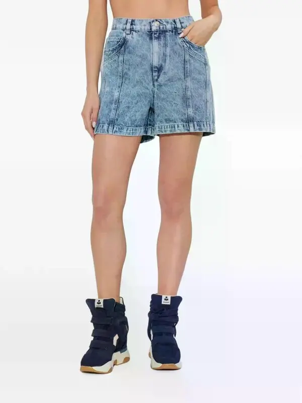 MARANT ETOILE Joely Panelled Denim Shorts
