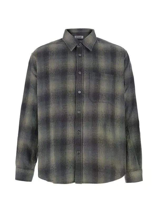 COOR Check-pattern Patch-pocket Shirt