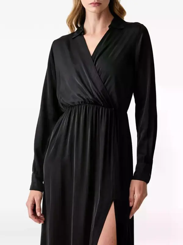 FRACOMINA Wrap-style Side-slit Maxi Dress