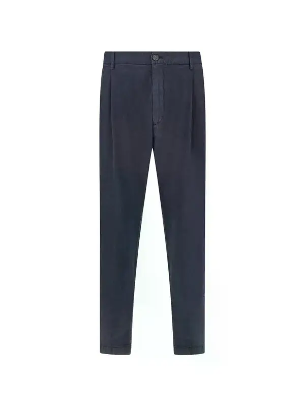 Paul & Shark X-soft Garment-dyed Trousers - Blue