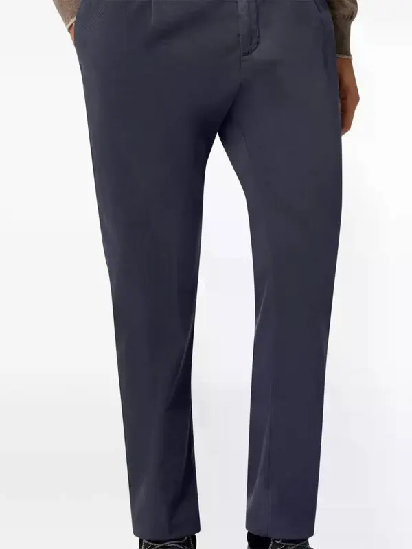 Paul & Shark X-soft Garment-dyed Trousers - Blue