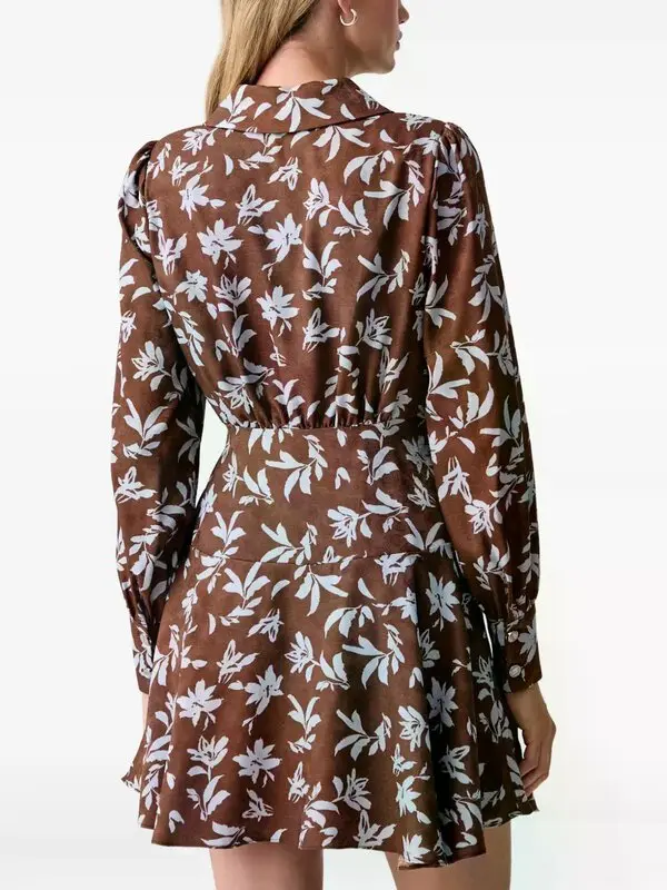 FRACOMINA Floral-print Wrap Mini Dress