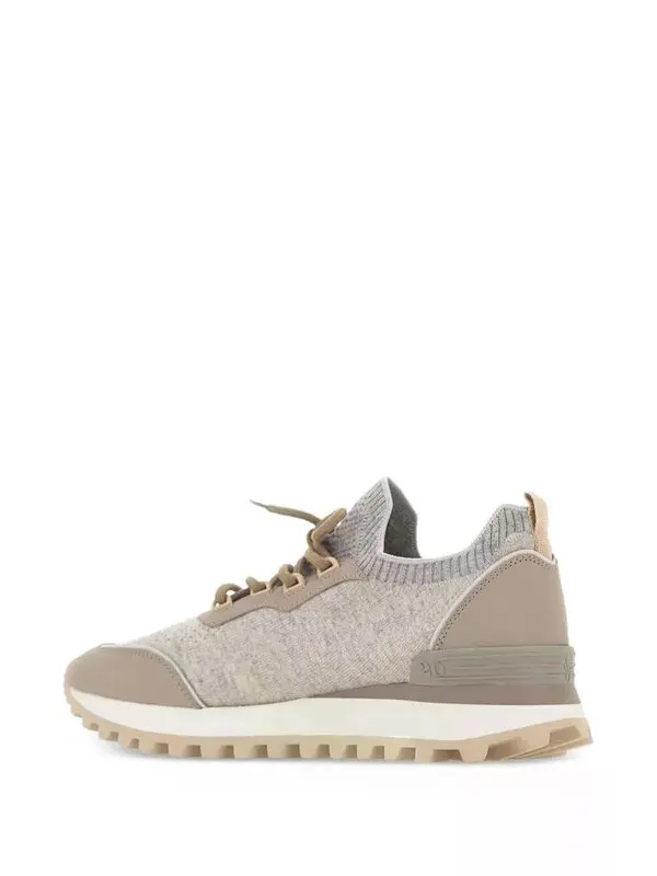 Eleventy Wool-blend Knit Sneakers
