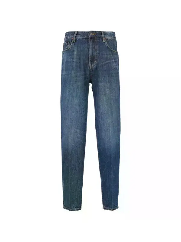 Emporio Armani Logo-patch Straight-leg Jeans