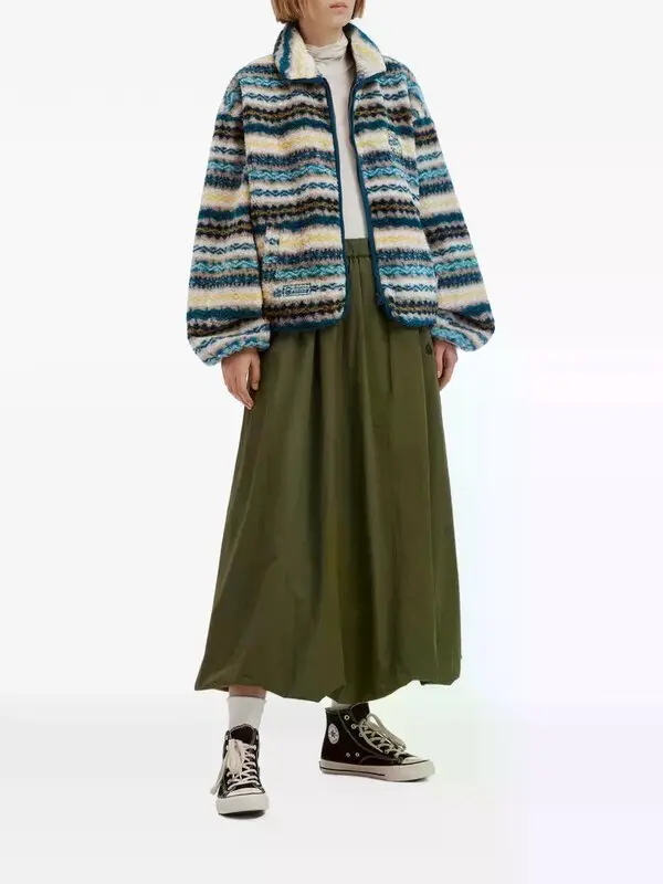 FINGERCROXX Fleece Zig-zag-pattern Jacket