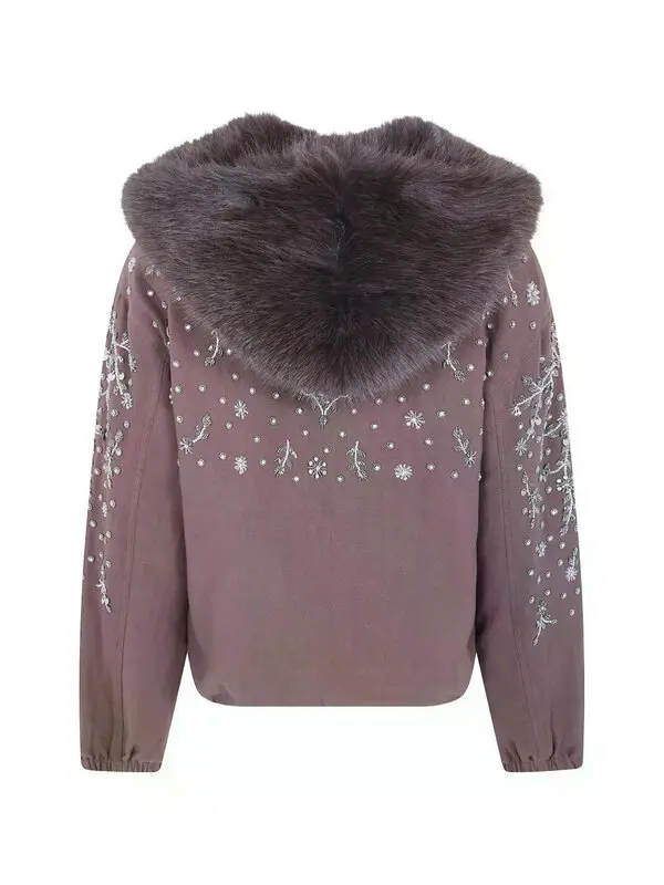DRHOPE Soleil Crystal-embellished Jacket - Brown