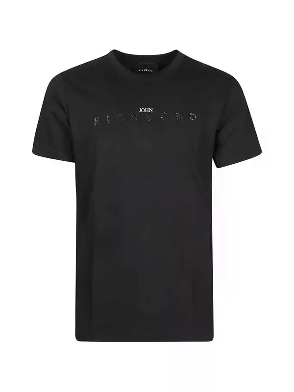 John Richmond Rhinestone-embellished Logo-print T-shirt