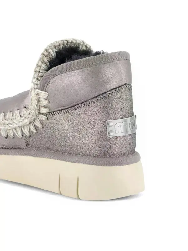 Mou Eskimo Bounce Leather Sneakers - Grey