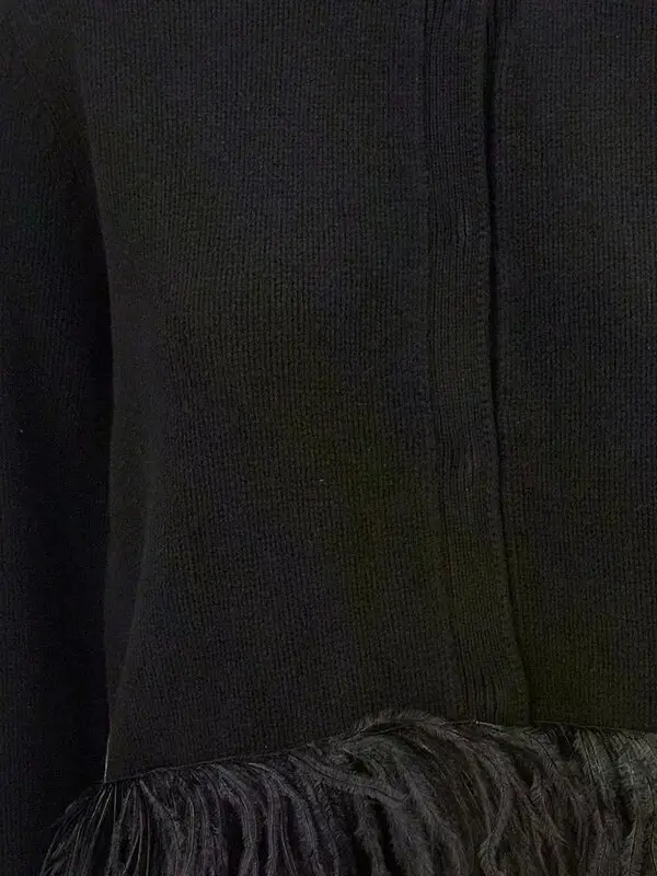 Fabiana Filippi Feather-trim Cardigan