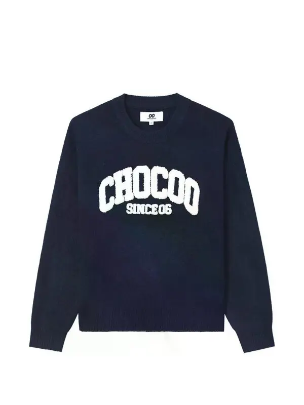 CHOCOOLATE Logo-appliqué Crew-neck Sweater