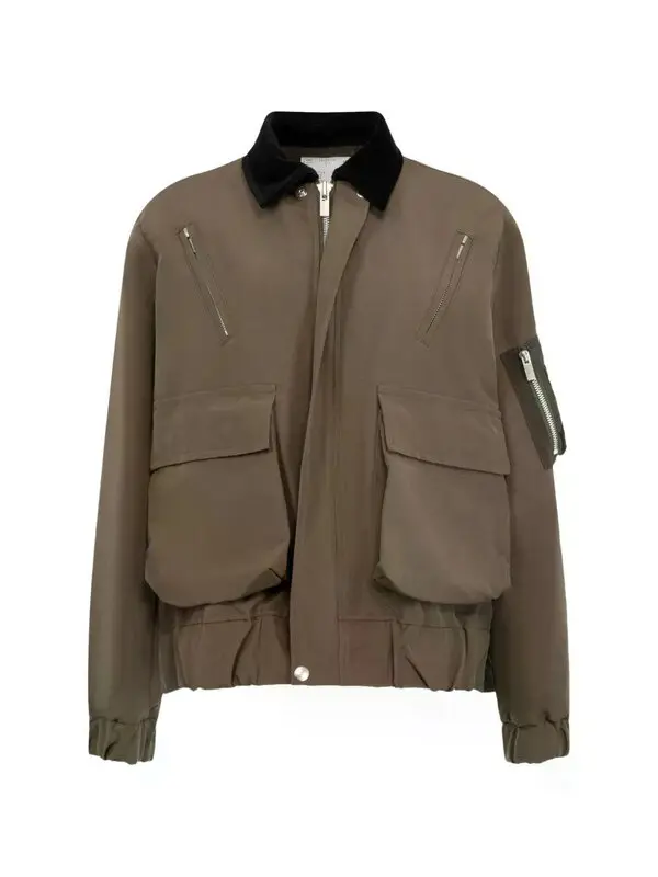 Sacai Grosgrain-bonded Blouson Jacket