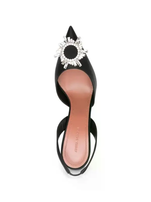 Amina Muaddi Begum Embellished Slingback Pumps