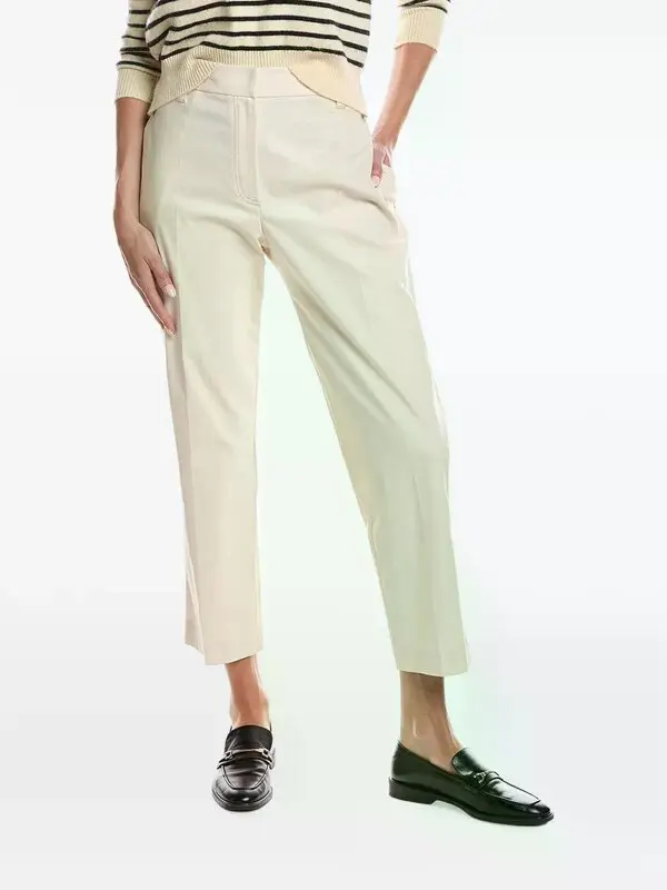 Brunello Cucinelli Straight-leg Cropped Trousers - Neutrals