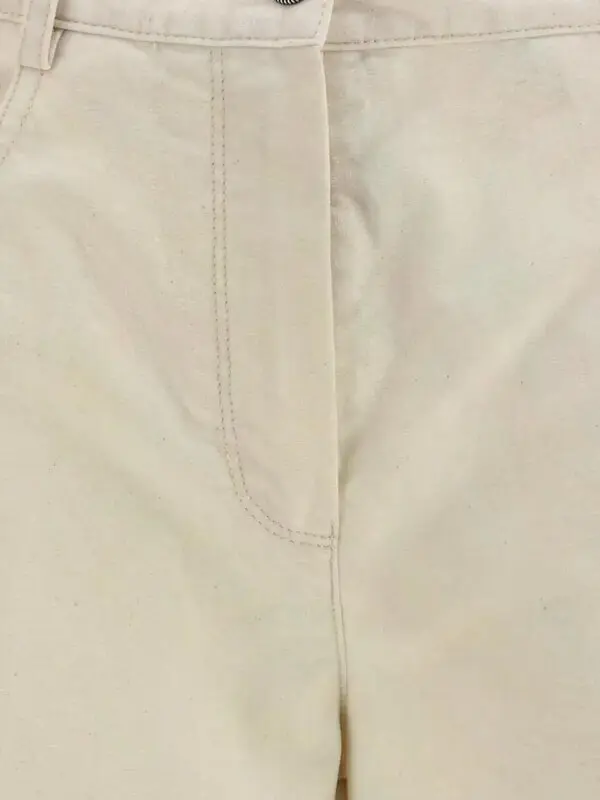 FORTE_FORTE Flocked Wide-leg Jeans