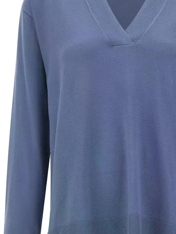 ELENA MIRÒ V-neck Fine-knit Top