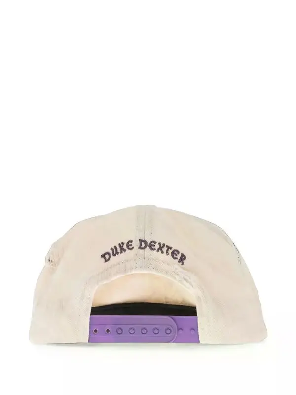 DUKE + DEXTER Distressed Graphic-print Cap