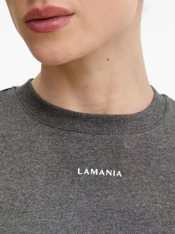LA MANIA Ann Logo-print Short-sleeve T-shirt