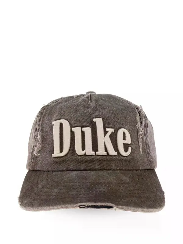DUKE + DEXTER Duke Logo-embroidered Distressed Baseball Cap - Brown