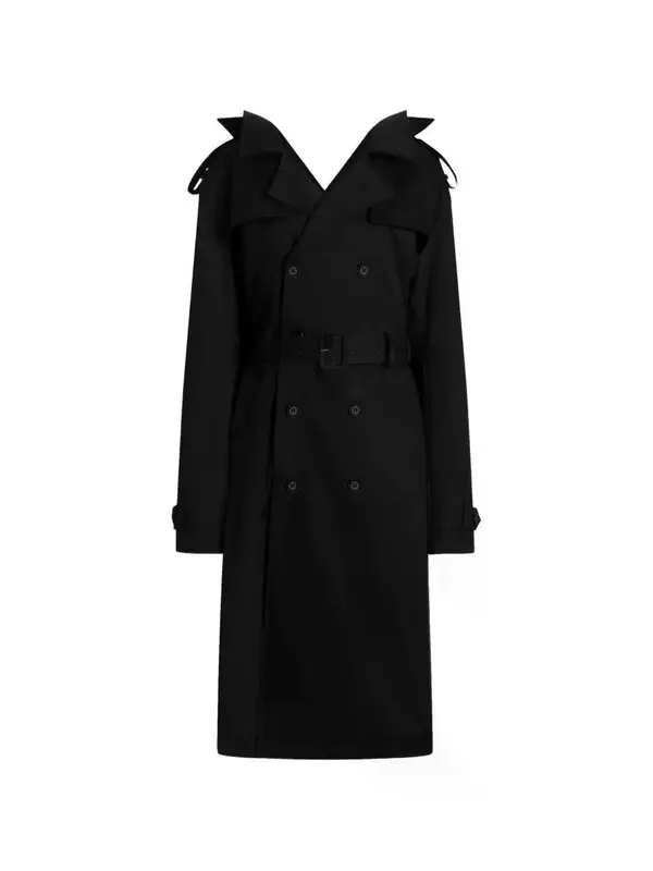 Dolce & Gabbana Double-breasted Trench Coat - Black