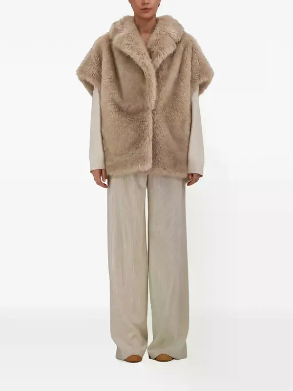 Herno Faux-fur Short-sleeve Jacket