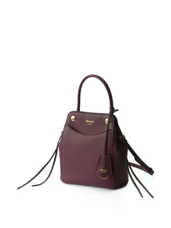 Prada Carry Leather Mini Handbag