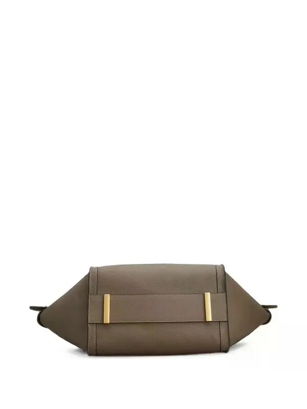 TOD'S Medium T Timeless Buckle-detail Tote Bag - Brown