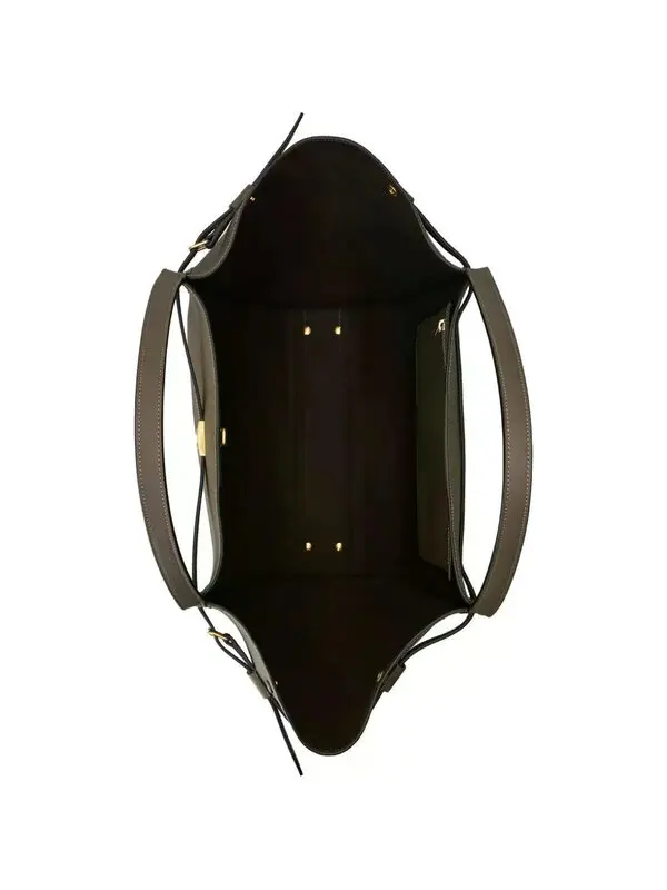 TOD'S Medium T Timeless Buckle-detail Tote Bag - Brown