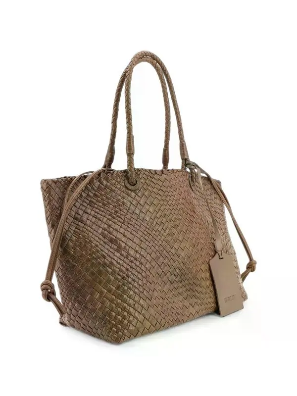 IBELIV Woven Leather Shoulder Bag