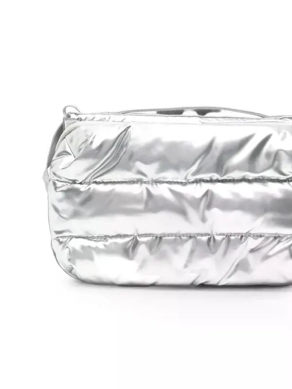 TOPOLOGIE Large Bottle Sacoche Quilted Metallic Clutch Bag